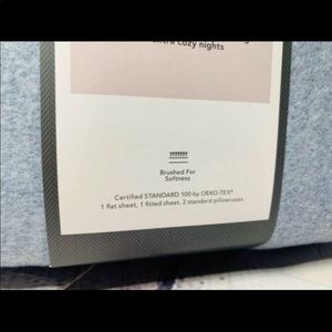 Threshold | Bedding | Nwt Threshold Flannel Sheet Set In Blue | Poshmark